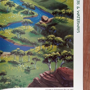 Rare Original 1997 Yowie Kingdom Pictorial Map, by Cadbury Schweppes ...