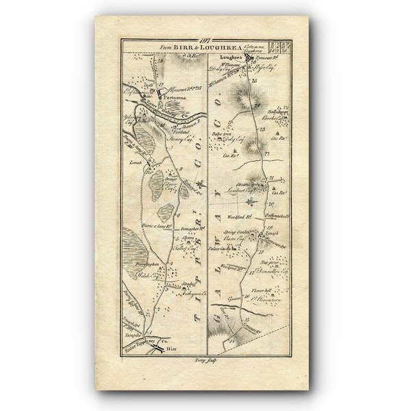 Map of Edenderry Map - Etsy