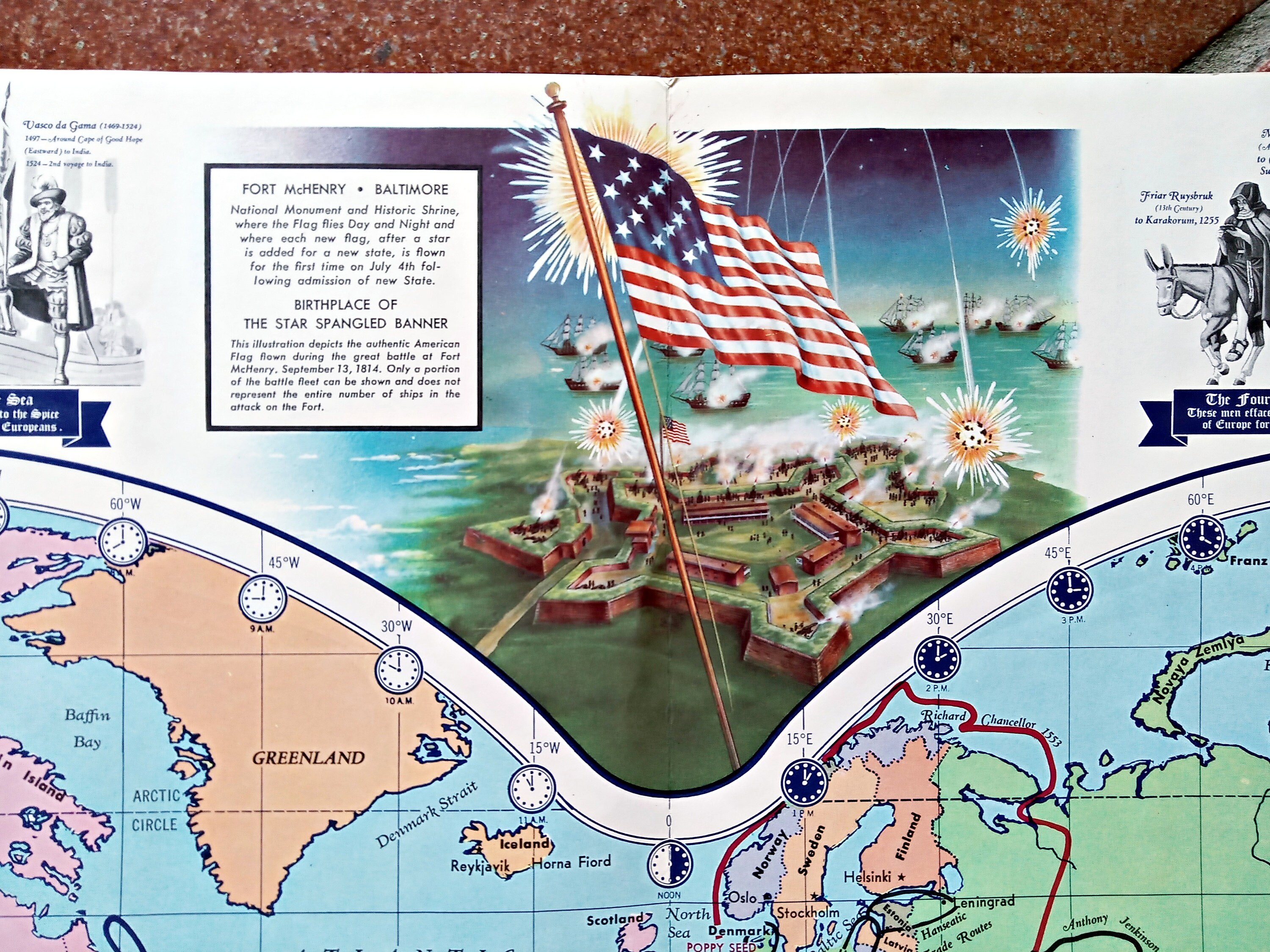 C.1959 Mccormick's Pictorial Map of the World. Tea, Coffee, Spice Map ...