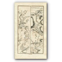 South Africa, Tulbagh Wine Region Vinyard Winery Map, 1973 Janice Ashby ...