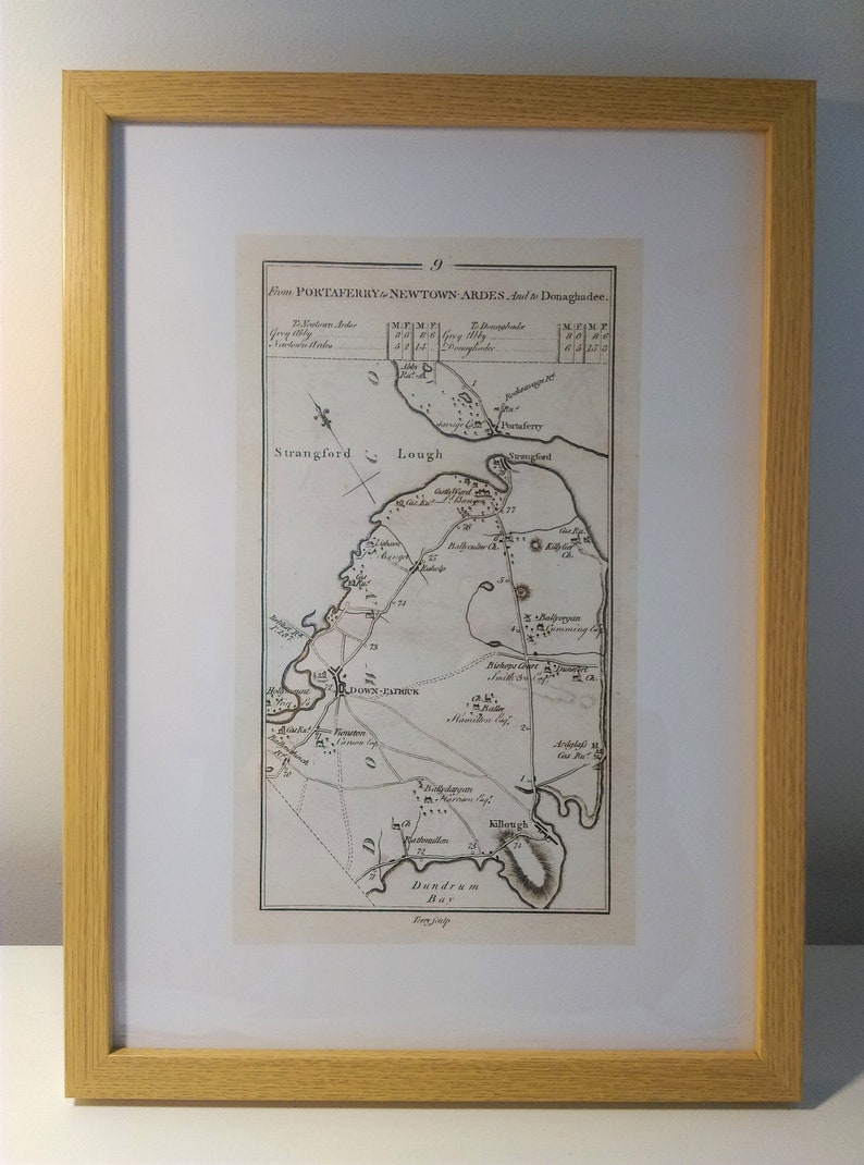 Antique Ireland Road Map Bawnboy Cavan Swanlinbar Granard | Etsy