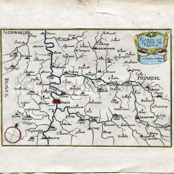 Map of Compiegne - Etsy