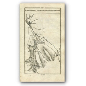 1778 Taylor & Skinner Antique Ireland Road Map 137/138 Kilkenny ...