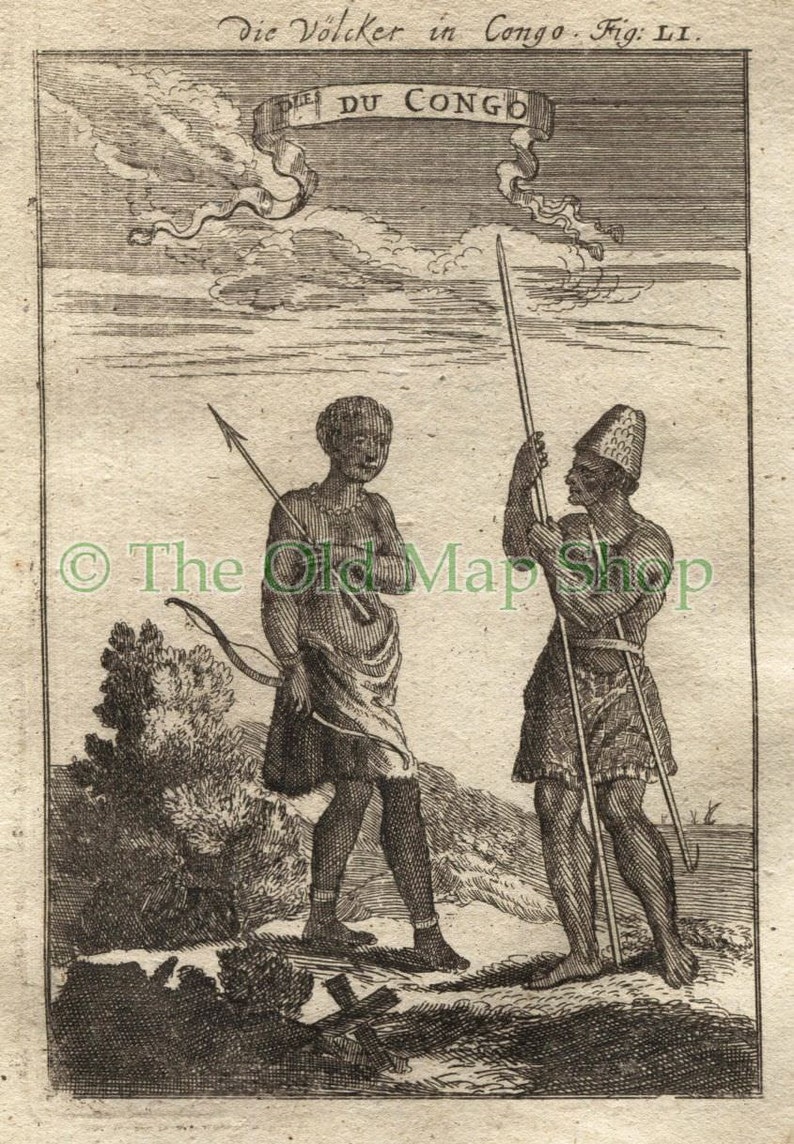 1719 Manesson Mallet ples Du Congo People, Natives of the Congo ...