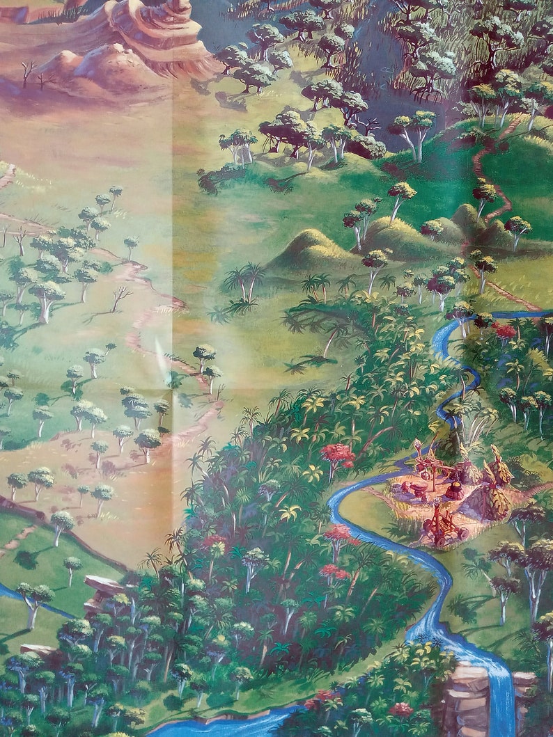 Rare Original 1997 Yowie Kingdom Pictorial Map by Cadbury - Etsy