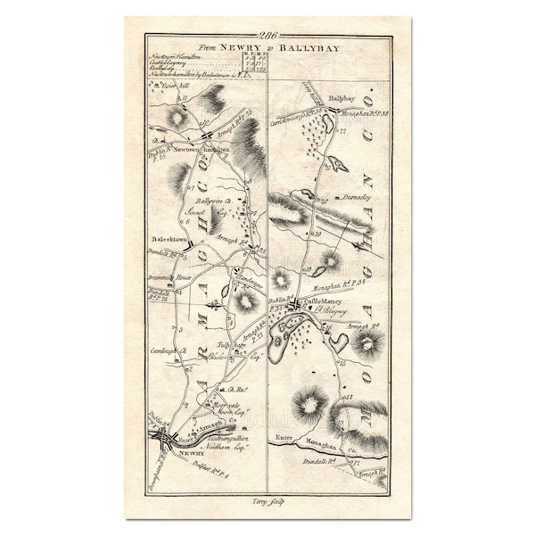 Ballybay Map Print - Etsy