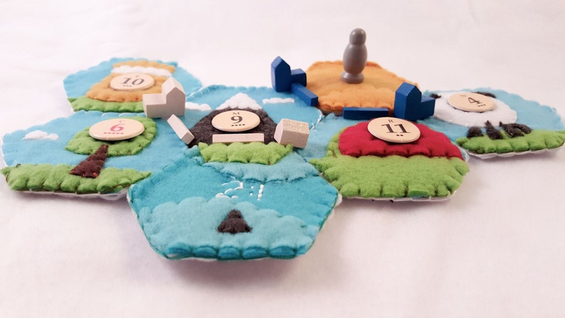 Settlers of Catan Resource Tile Set One of a Kind Handmade - Etsy Canada
