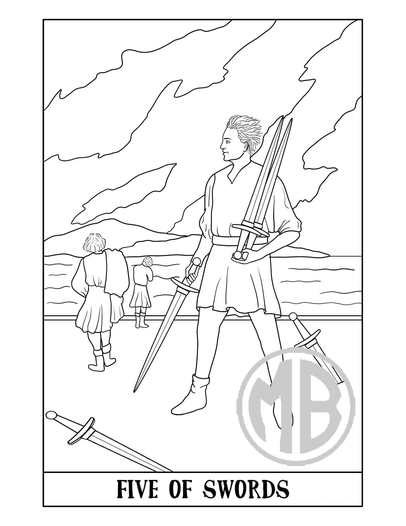 Color Your Own Tarot Cards | PDF Coloring Book | Coloring Pages ...