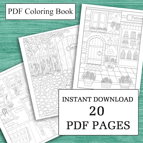 Coloring Book 20 Printable Handmade Drawings Coloring Pages - Etsy
