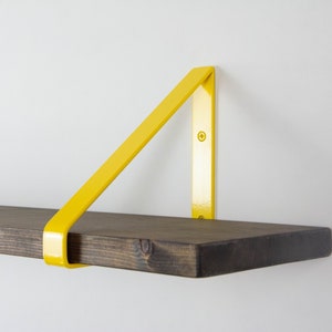 Free Shipping Modern Shelf Bracket - Yellow Gloss Color Steel Bracket ...