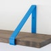 Metal Shelf Bracket - Blue Matte Color - Heavy Duty Bracket - Book ...