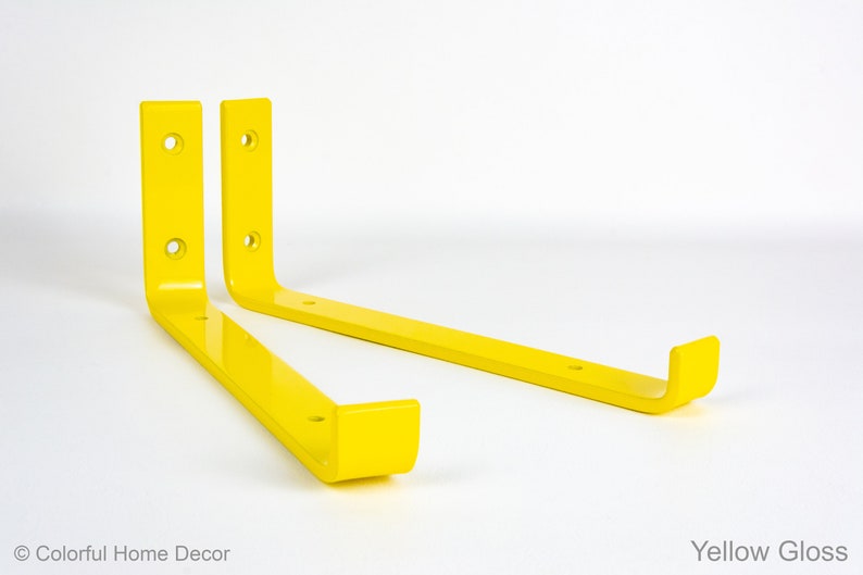 Free Shipping - Heavy-duty Colorful Floating Shelf Bracket - Handmade ...