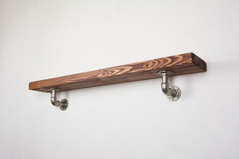 Pipe Shelf Brackets Steel Shelf Bracket Steampunk Decor - Etsy