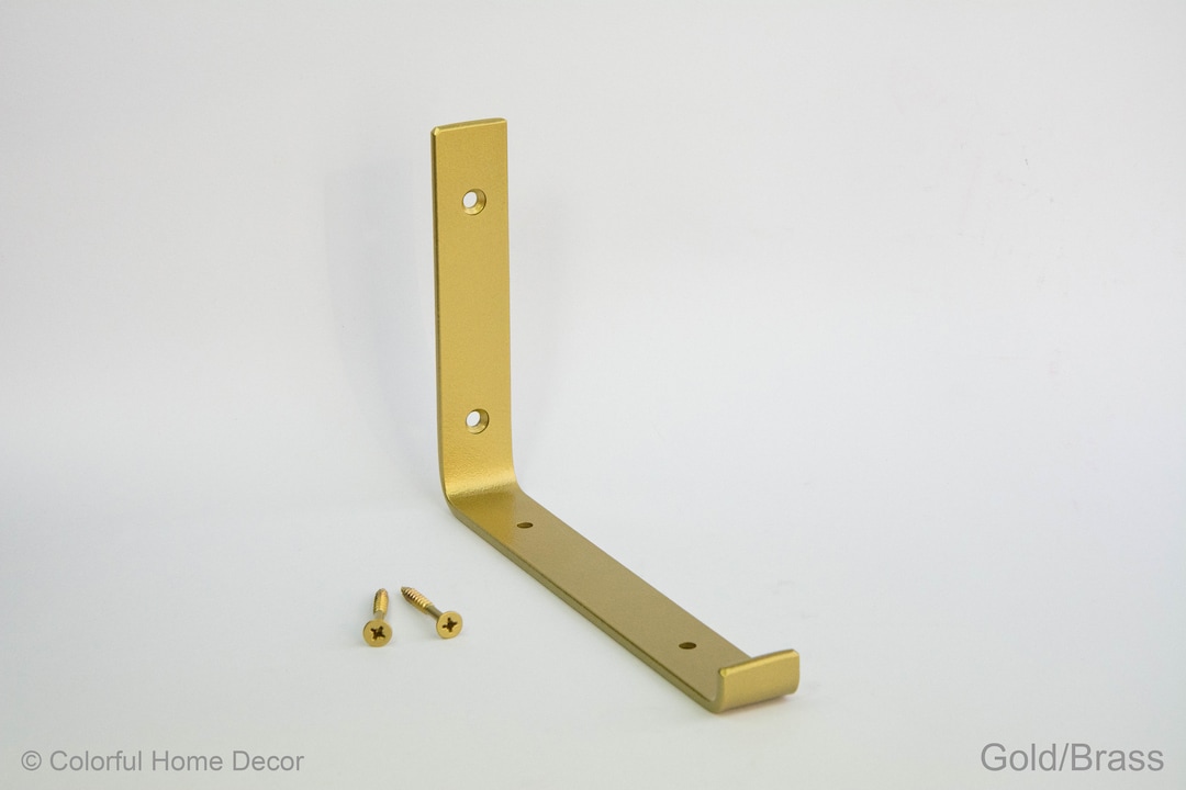 Steel Brackets Gold/brass Powder Coated - Newest J Design - Heavy Duty ...