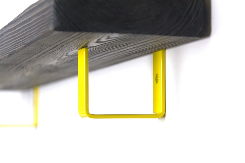Colorful Shelf Bracket - Yellow Gloss Color Shelf Bracket, Floating ...