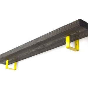 Colorful Shelf Bracket - Yellow Gloss Color Shelf Bracket, Floating ...