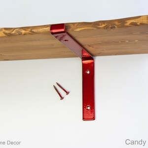 Steel Brackets Candy Apple Red Powder Coated - Heavy Duty Brackets ...