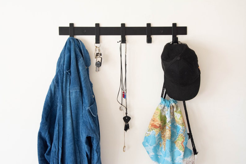 Steel Coat Rack Powder Coated Hook Rack Towel Hook Hanger - Etsy