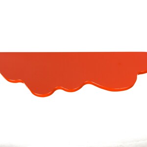 Aesthetic Shelf - Orange Shelf, Plant Shelf, Floating Wavy Shelf, Funky ...