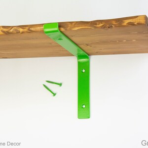 Steel Brackets Yellow Gloss Powder Coated - Heavy Duty Brackets - Shelf ...