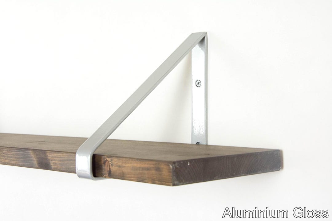 Modern Shelf Bracket - Aluminium Gloss Color Shelf Bracket Heavy Duty ...