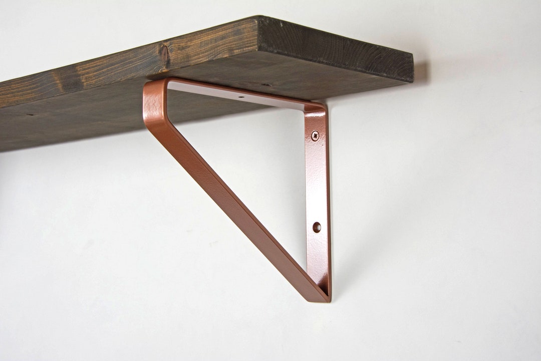 Large Inverted Triangle Bracket - Powder Coated Shelf Bracket - Heavy ...