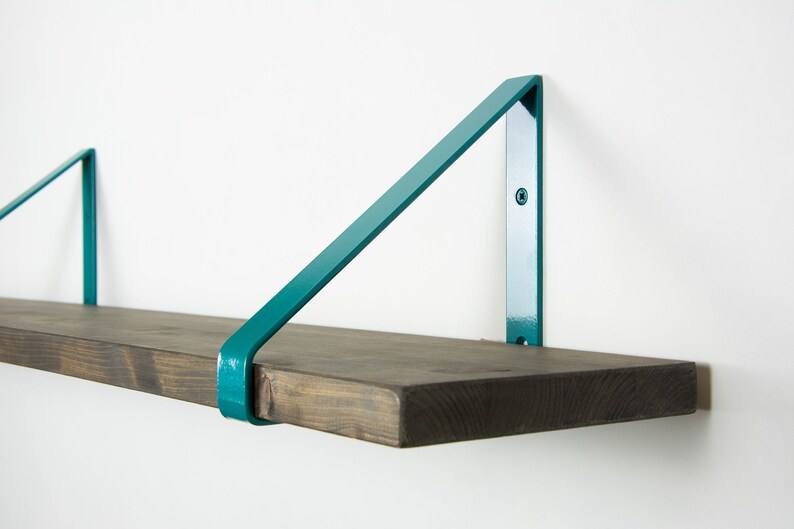 Colorful Shelf Bracket for Book Shelf Turquoise Color Heavy | Etsy