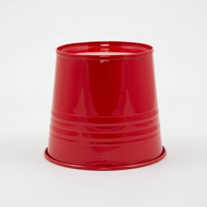 Metal Plant Pot - Red Gloss Color - Metal Planter - Succulent Planter ...