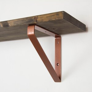Large Inverted Triangle Bracket - Powder Coated Shelf Bracket - Heavy ...
