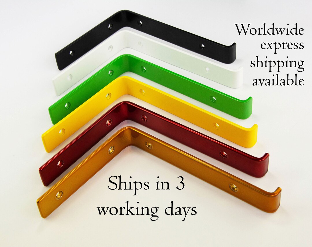 Steel Bracket Bright Candy Powder Coated - Heavy Duty Brackets - Shelf ...