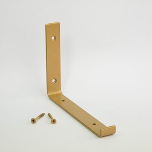 Steel Brackets Gold/brass Powder Coated Newest J Design | Etsy