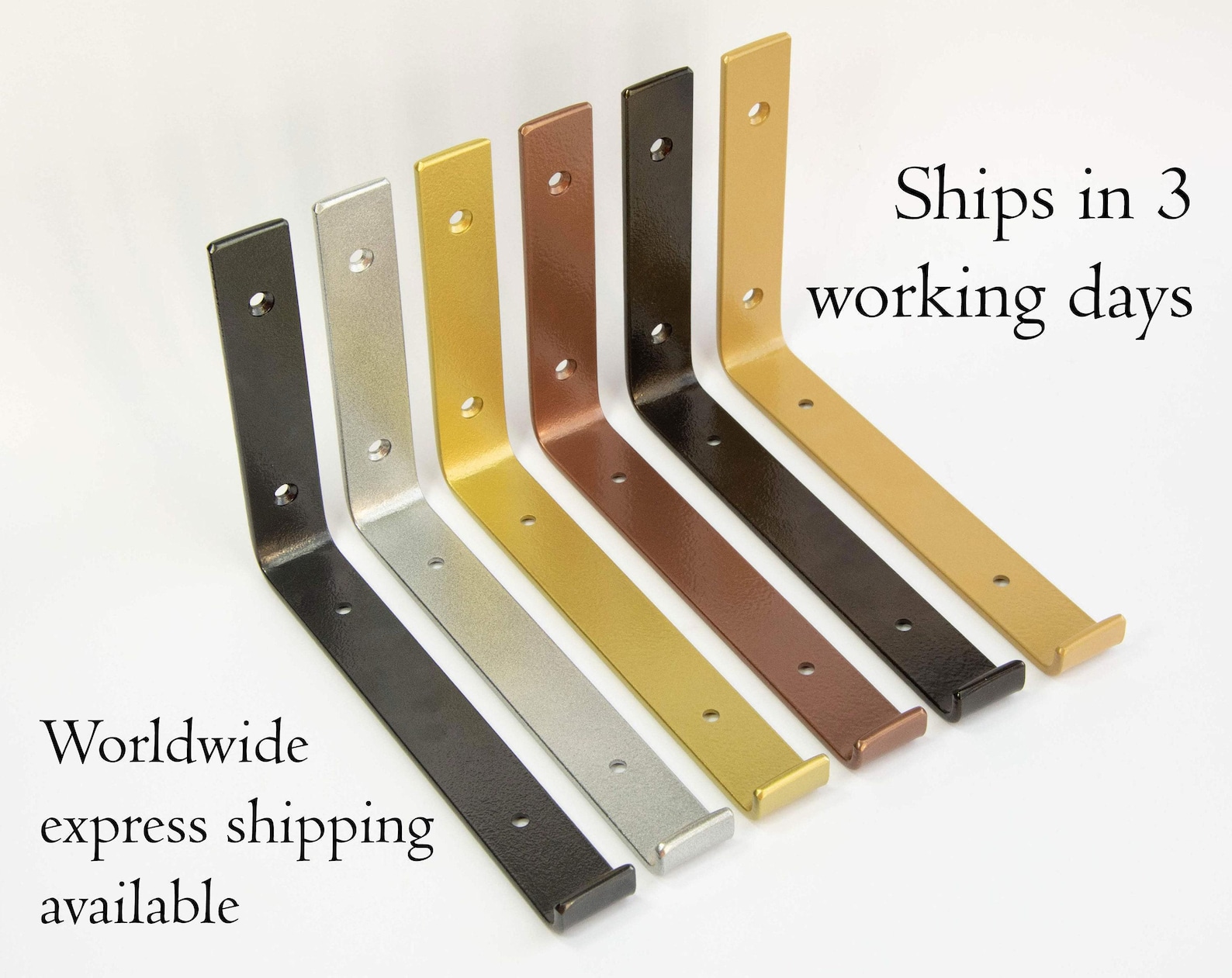 Steel Brackets Copper Powder Coated - Newest J Design - Heavy Duty ...