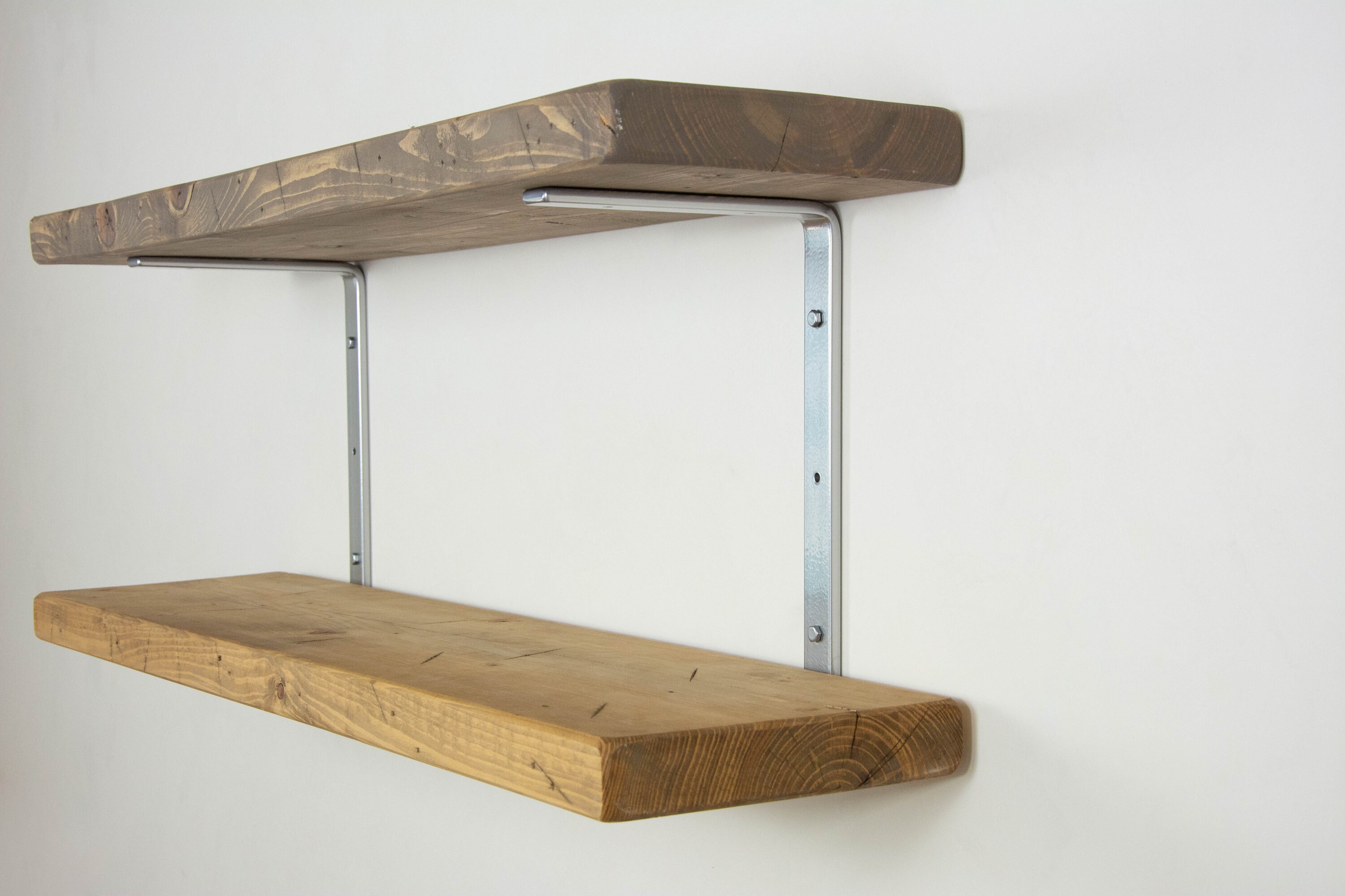 Double Wall Mounted Shelf Brackets C Shaped Steel Brackets Heavy 