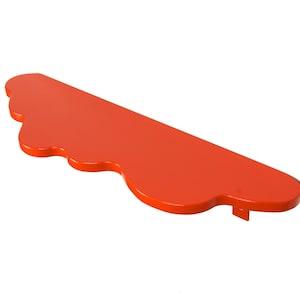 Aesthetic Shelf - Orange Shelf, Plant Shelf, Floating Wavy Shelf, Funky ...