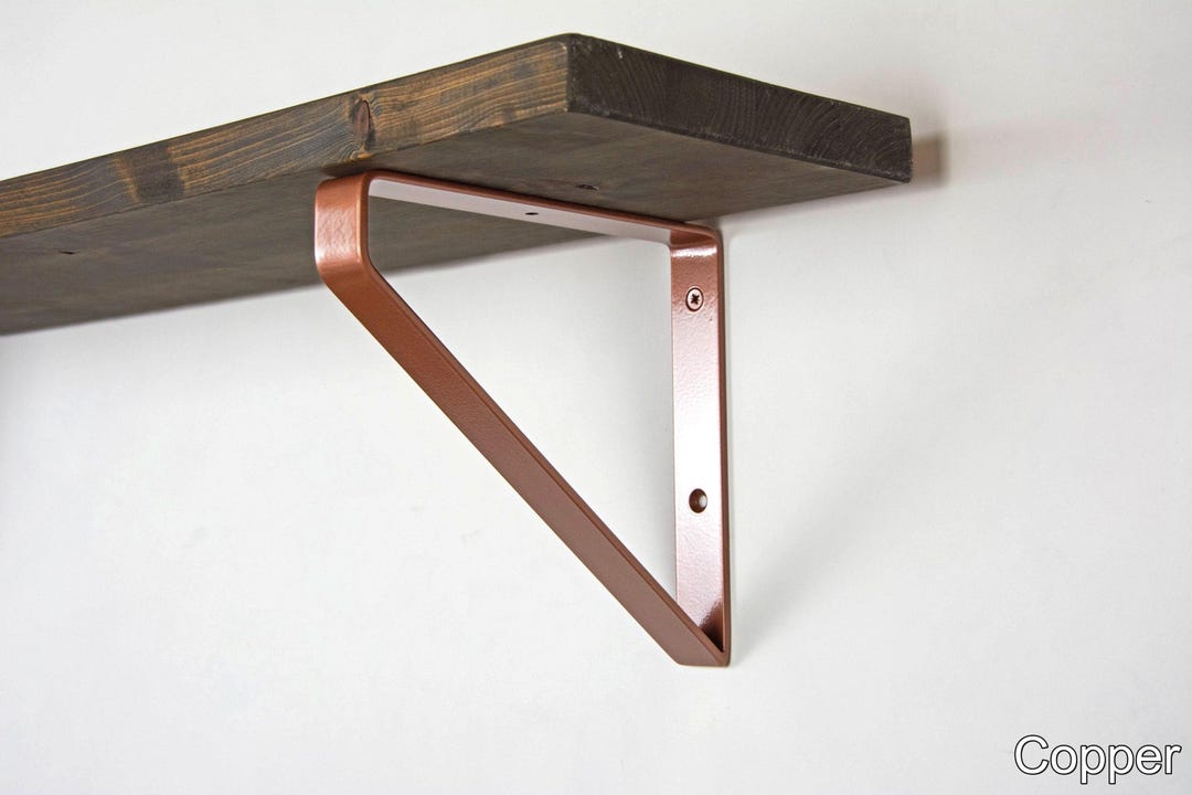 Large Inverted Triangle Bracket - Powder Coated Shelf Bracket - Heavy ...