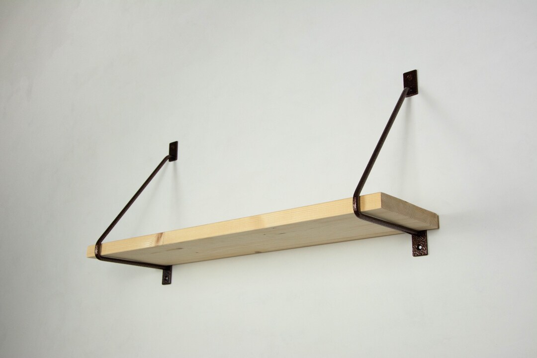 Minimalist Shelf Bracket - Powder Coated Brackets - Steel Shelf ...