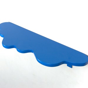 Curved Shelf - Blue Shelf, Wavy Shelf, Wall Mounted Shelf, Maximalist ...