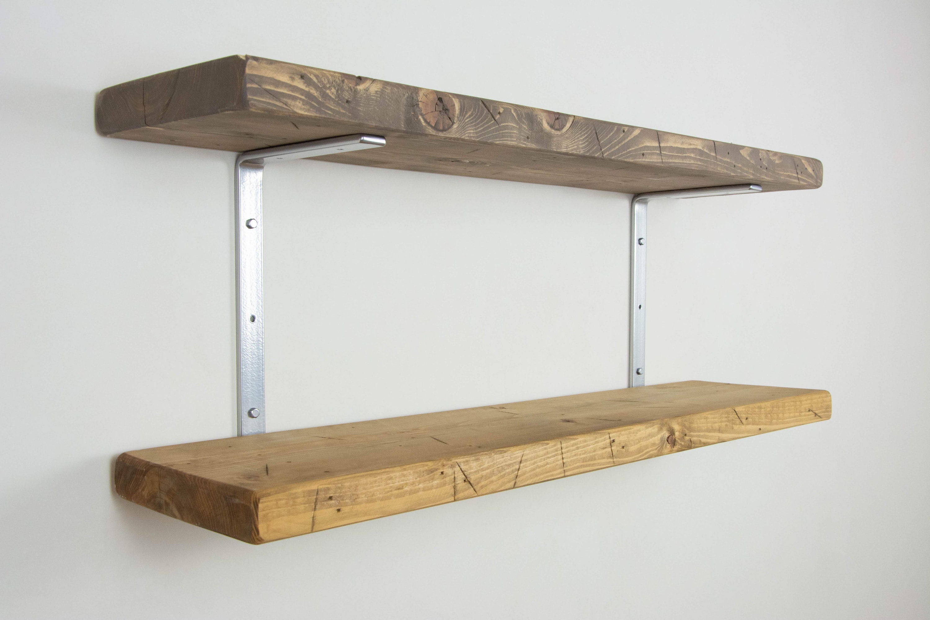 Double Wall Mounted Shelf Brackets C Shaped Steel Brackets Heavy 