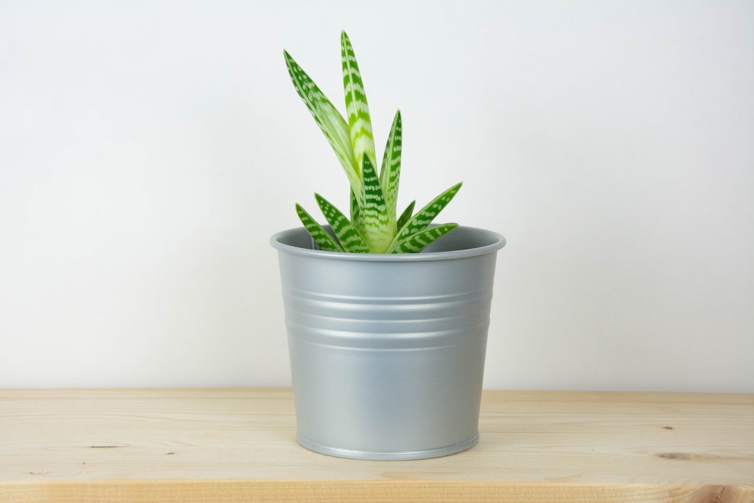 Plant Pot - Metal Plant Pot - Aluminium Matte Color - Plant Holder ...