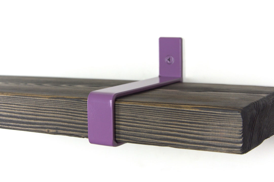 Colorful Shelf Bracket - Modern Shelf Bracket, Violet Color Floating ...