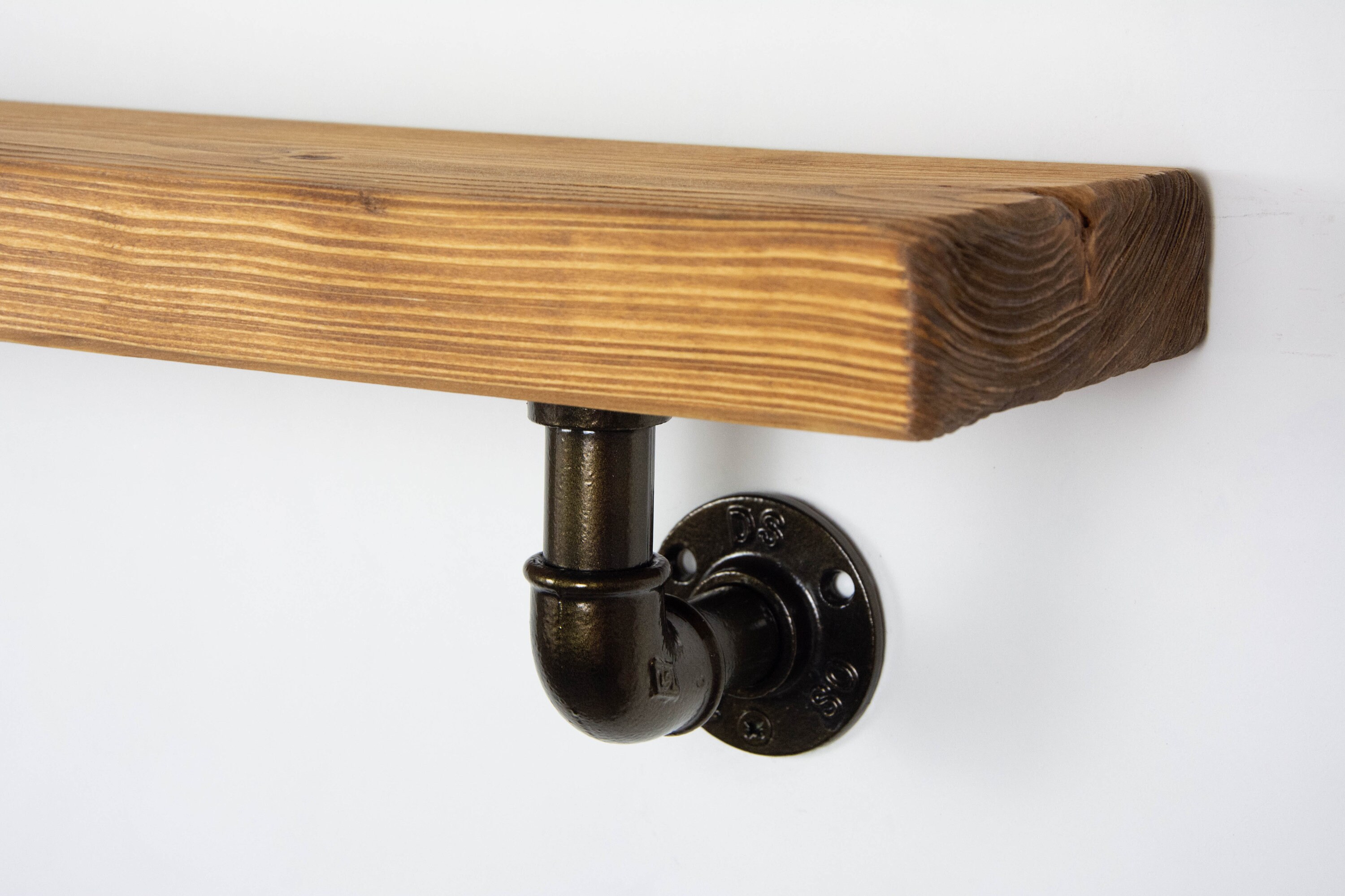 Floating Shelf Bracket Pipe Shelving Farmhouse Decor Industrial 