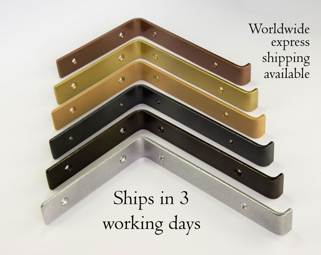 Steel Bracket Metalic Glitter Powder Coated - Heavy Duty Brackets ...