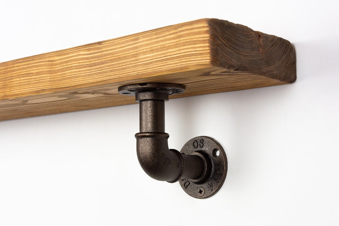 Floating Shelf Bracket | Pipe Shelving | Farmhouse Decor | Industrial ...