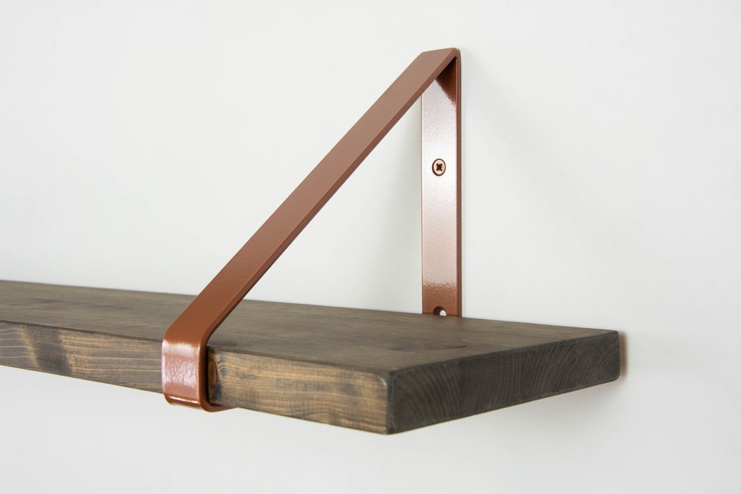Metal Shelf Bracket Dark Copper Color Shelf Bracket Shelving Heavy Duty ...
