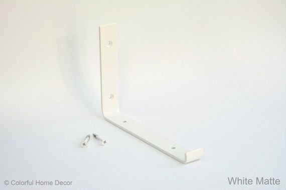 Steel Brackets White Matte Powder Coated Newest J Design - Etsy