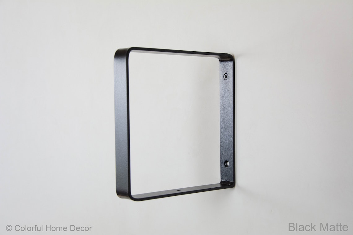 Square Shelf Brackets Powder Coated Shelf Brackets Steel - Etsy