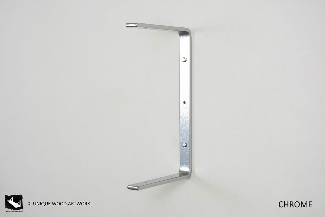 Double Wall Mounted Shelf Brackets - C Shaped Steel Brackets - Heavy ...
