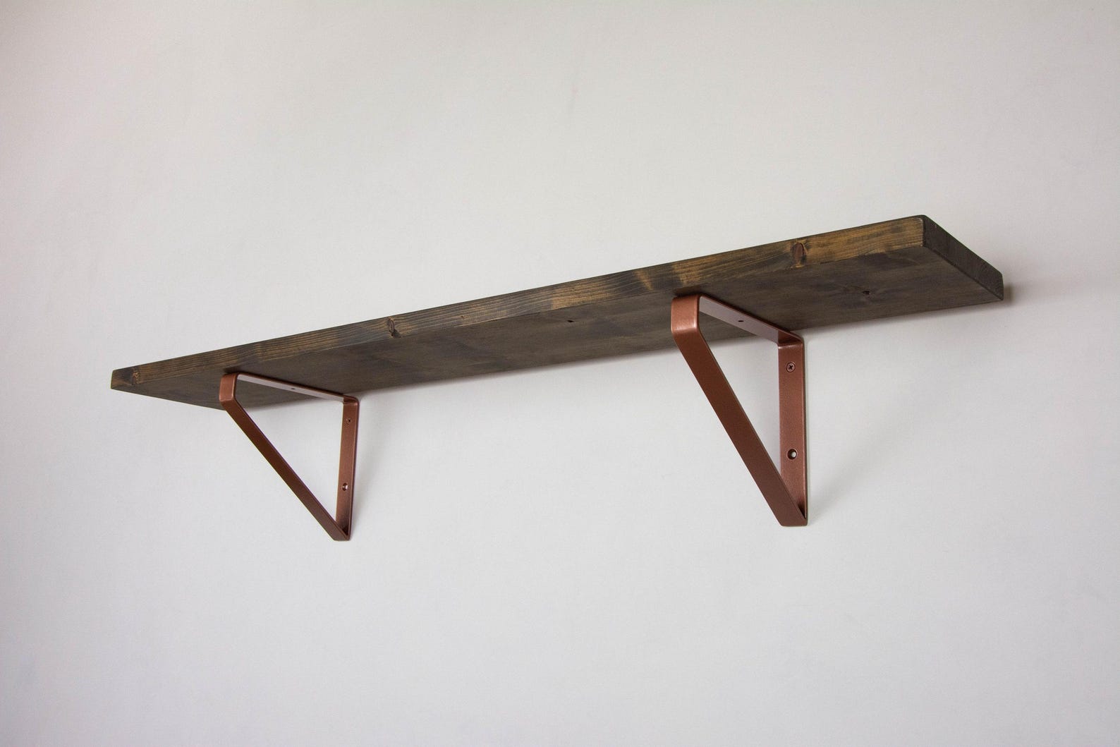 Large Inverted Triangle Bracket - Powder Coated Shelf Bracket - Heavy ...