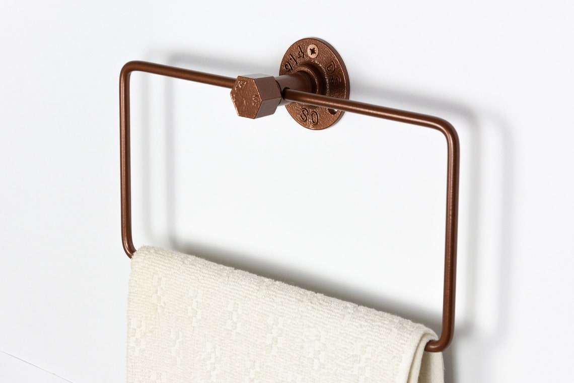 Hand Towel Ring, Hand Towel Holder, Kitchen Towel Holder, Industrial ...