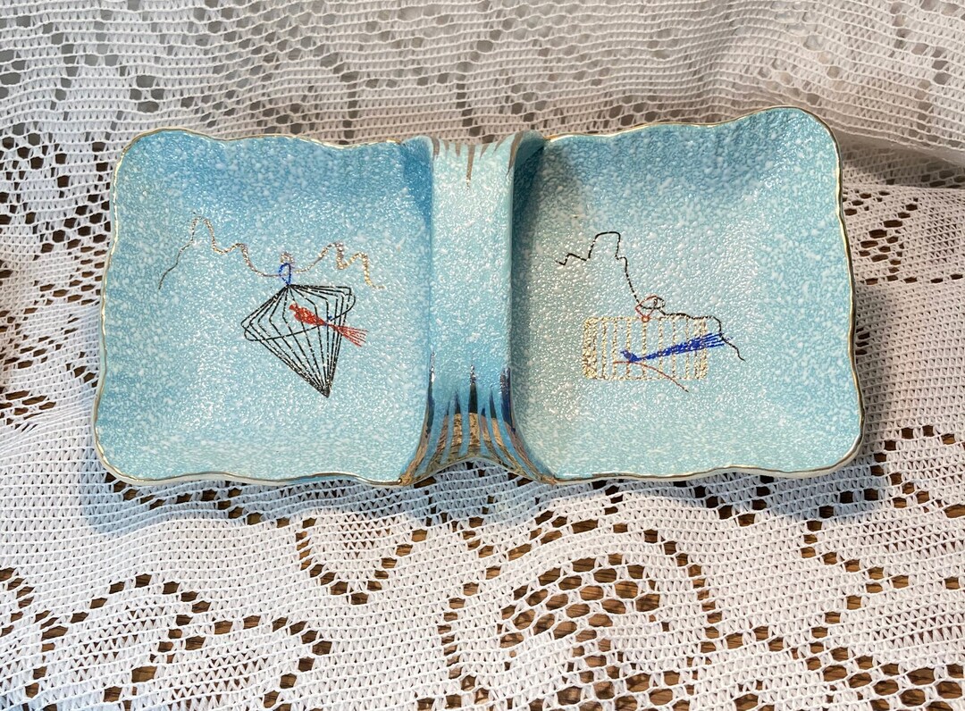 Rosenthal Candy Nut Dish Raymond Loewy Mid-century Atomic Age Birds in ...
